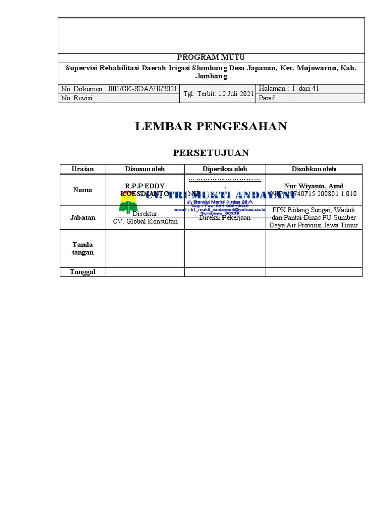 Laporan Program Mutu | PDF