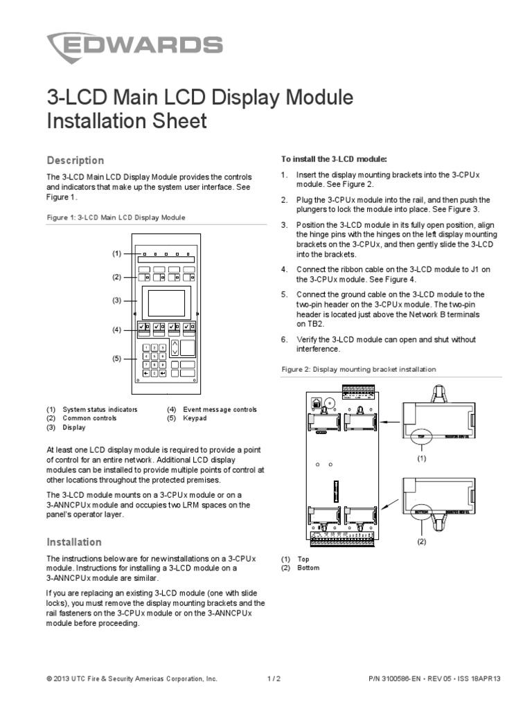 3-LCD Installation | PDF | Computer Monitor | Liquid Crystal Display