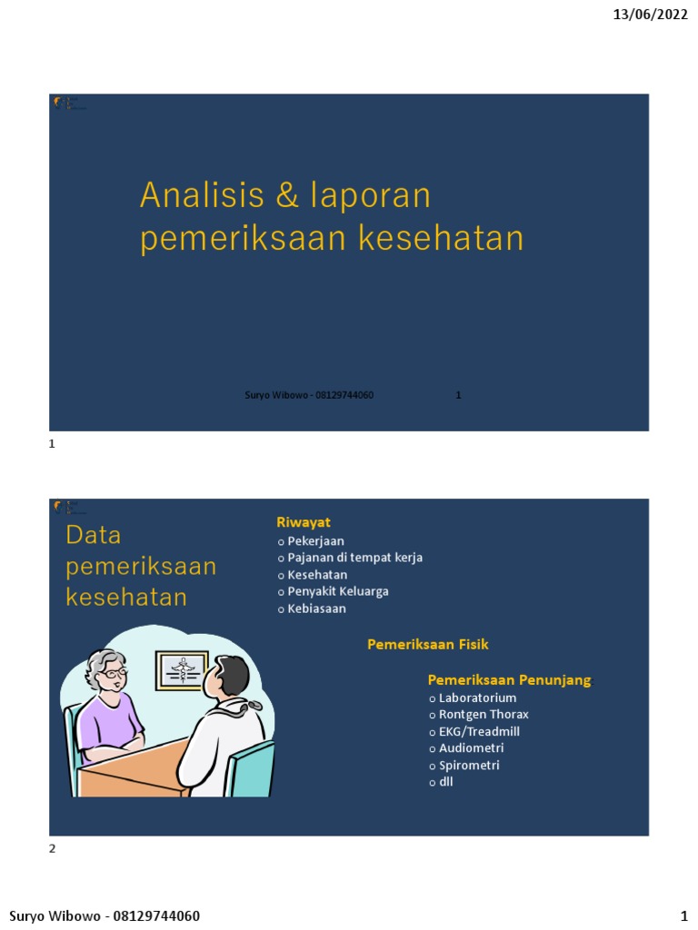 01 Analisis Dan Laporan MCU | PDF | Pengembangan Diri | Kesehatan Holistik