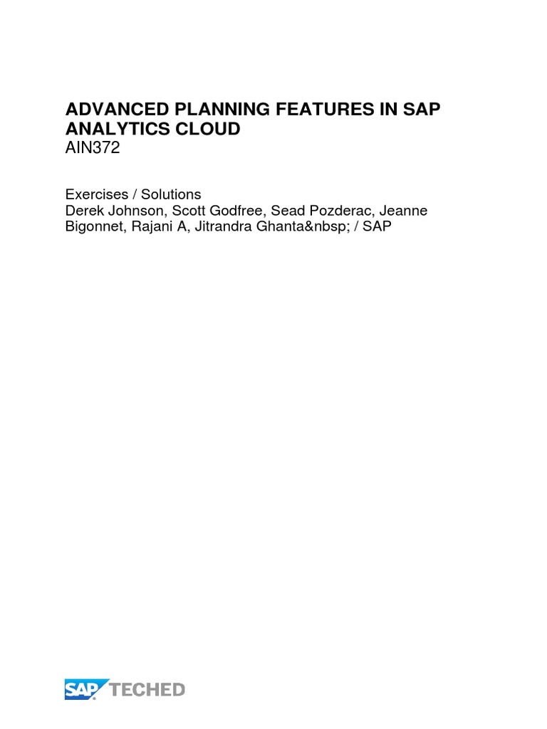 SAC - Planning AdvanceD | PDF
