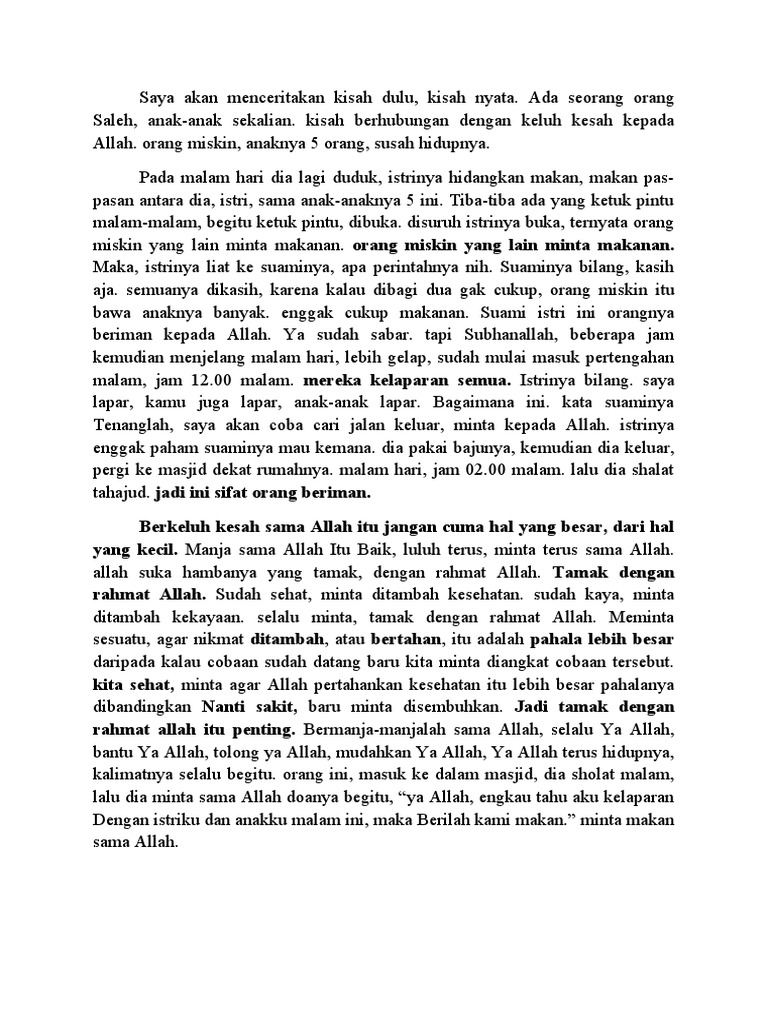 Kisah Nyata | PDF | Agama & Spiritualitas Kisah Nyata | PDF | Agama & Spiritualitas
