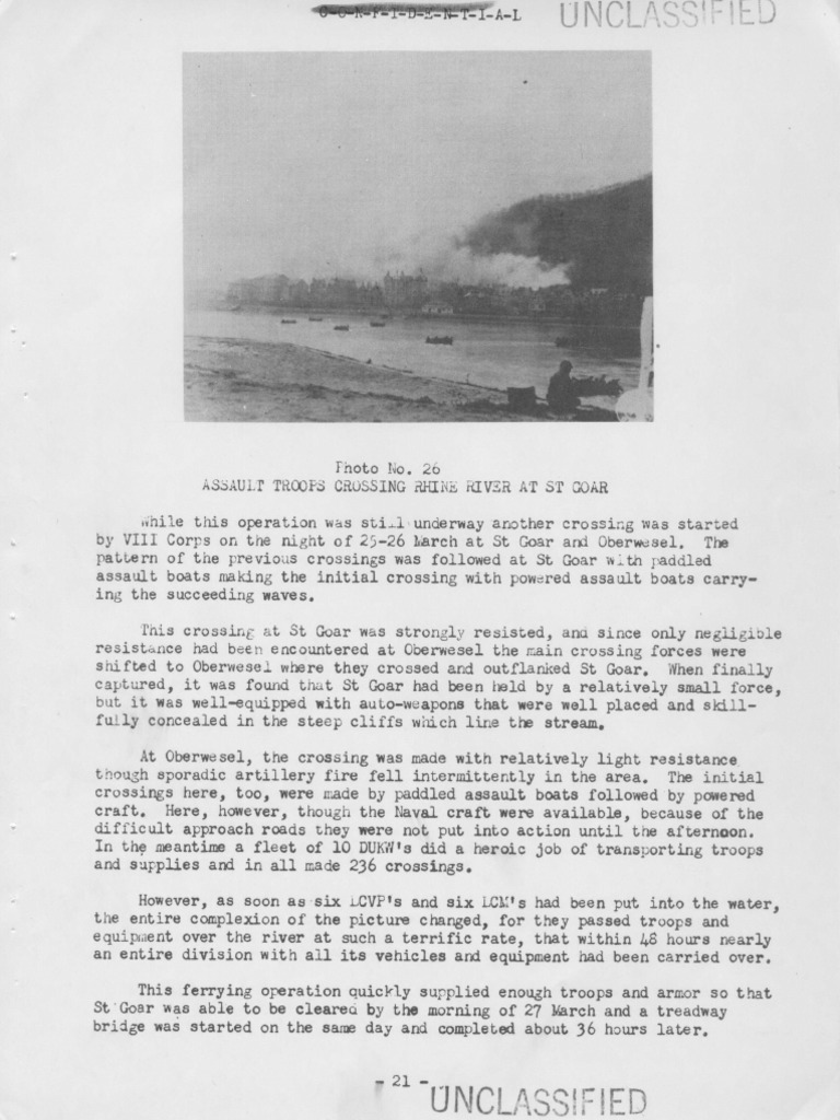 Rhine River Assault Crossings Overview | PDF