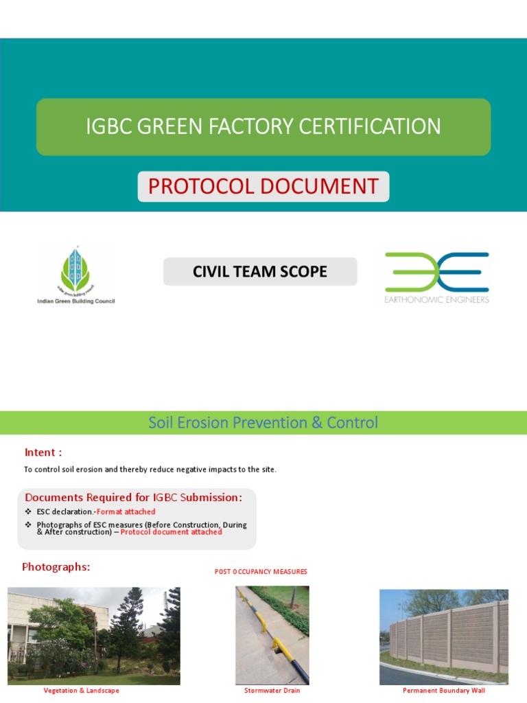 IGBC GF Protocol-Civil | PDF | Technology & Engineering