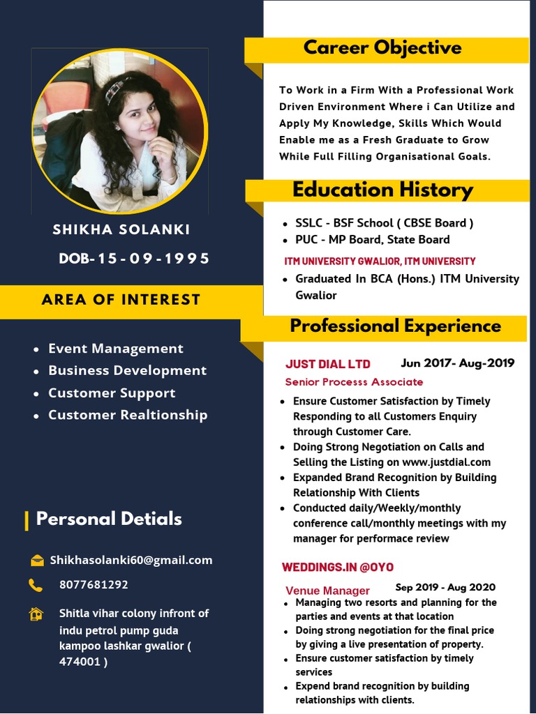 (Original Size) Shikha Solanki Resume (7) - Shikha Solanki PDF | PDF