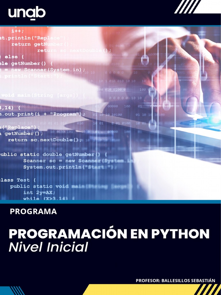 PROGRAMA Python Nivel Incial - 1 | PDF | Python (lenguaje de programación) | Lenguaje de ...