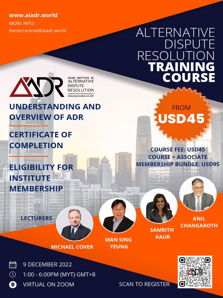 Alternative Dispute Resolution Training Course | PDF