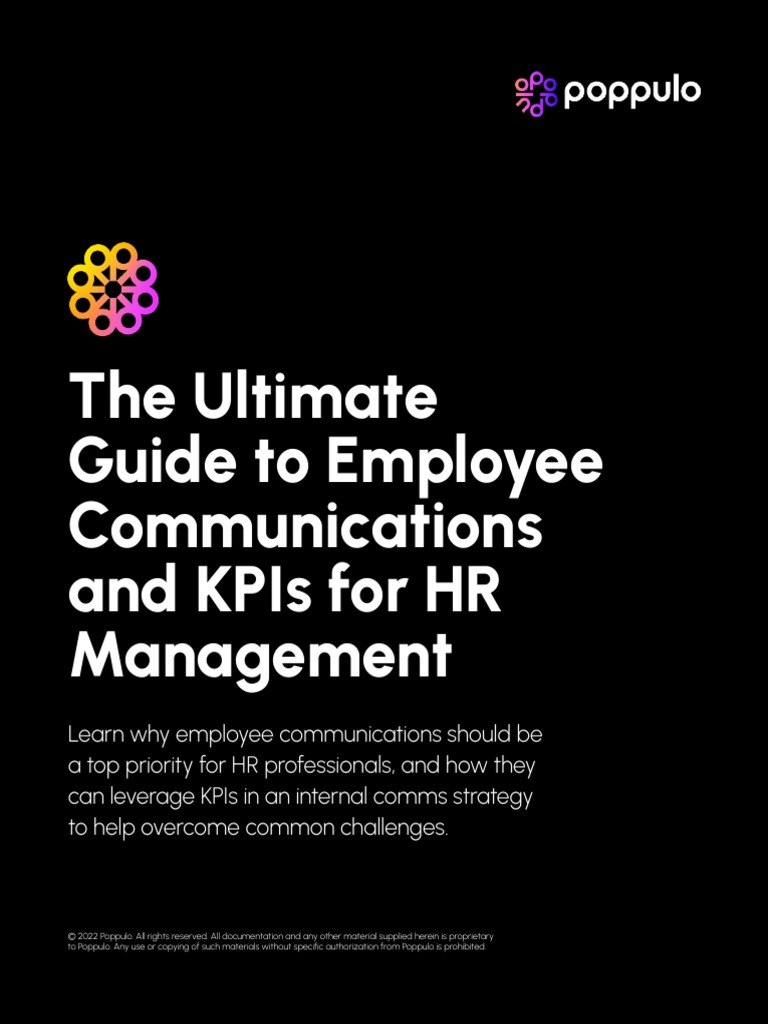 HR Comms & KPIs: Strategic Guide | PDF