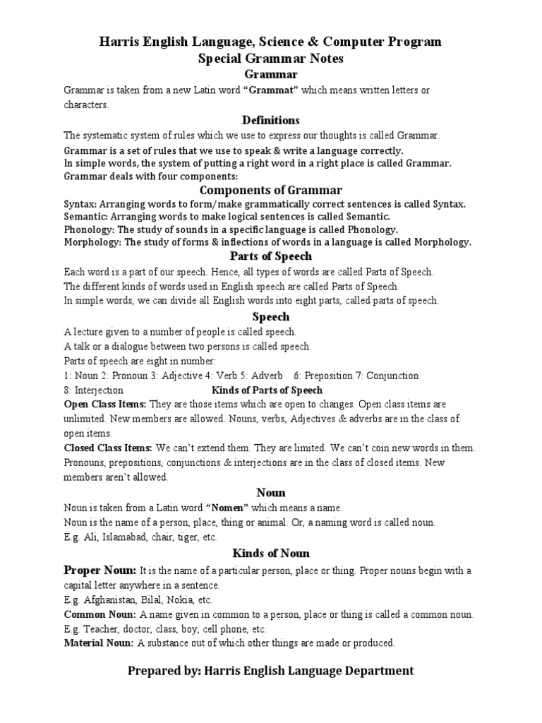 Complete English Grammar Rules | PDF