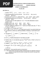 JSS3 Maths Mock Exam 2024/2025 | PDF | Mathematics | Arithmetic