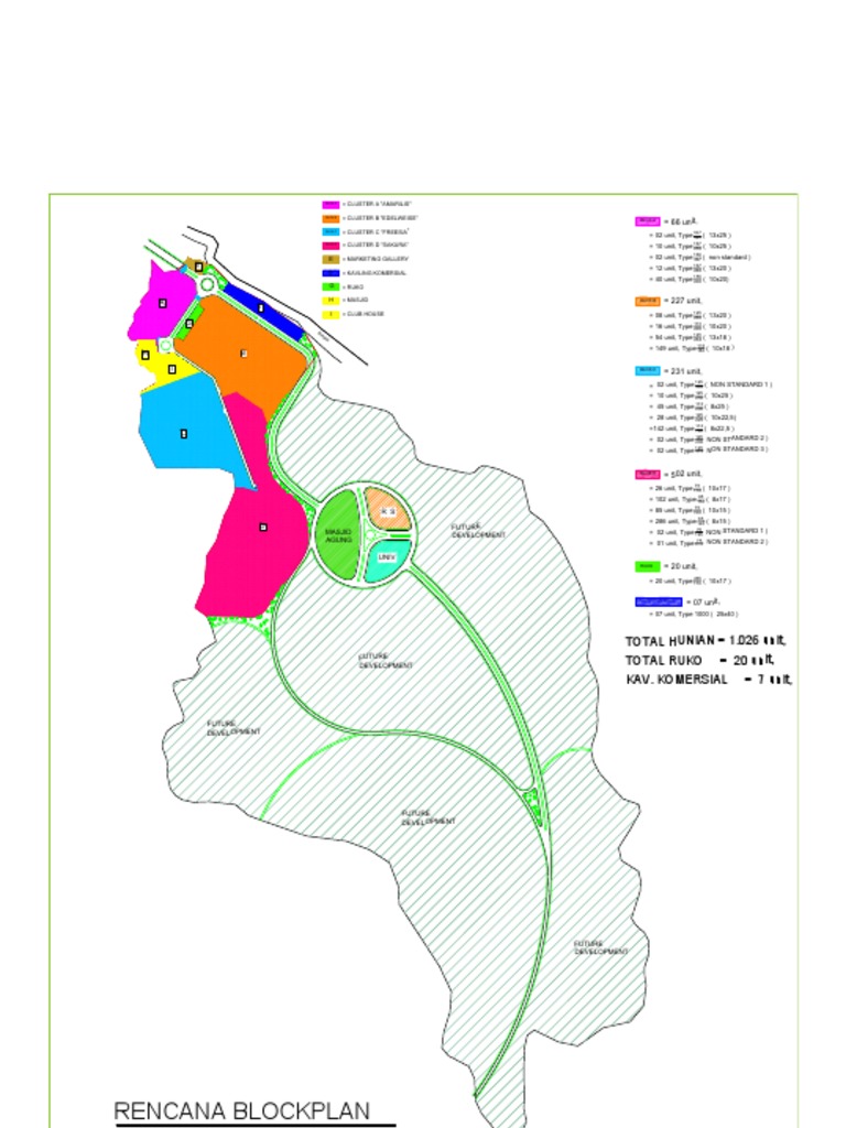 30 Juni Blockplan, Masterplan & Siteplan Pertagreen Sentul | PDF