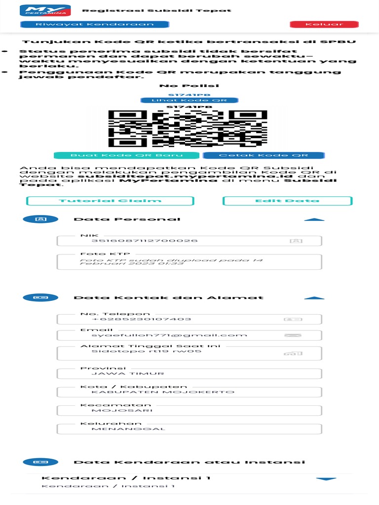 Data Program Solar JBT MyPertamina 3 | PDF