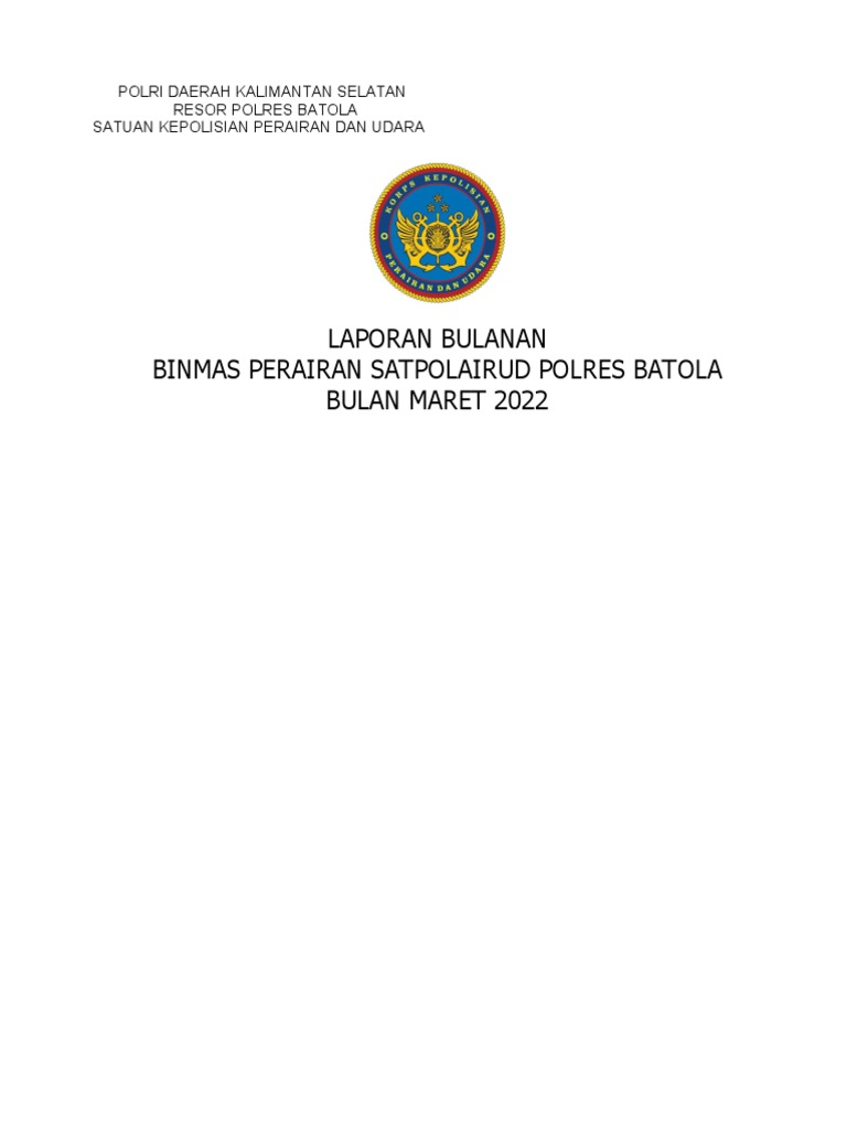 Lapbul Binmas Air Maret 2023 | PDF