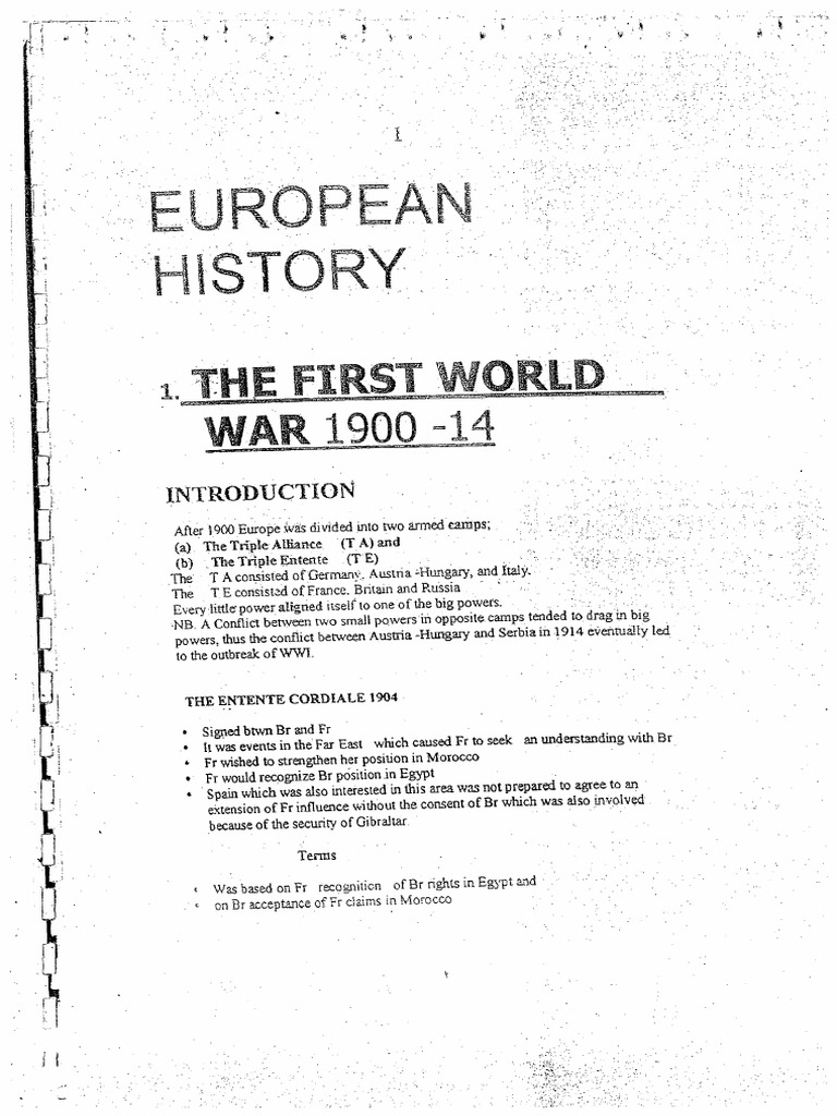 O Level History Study Notes | PDF