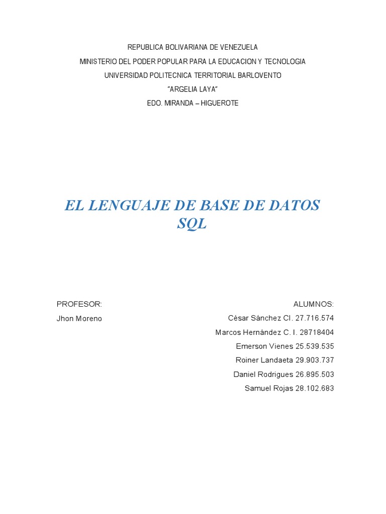 Obj 4 de Base de Datos | PDF Obj 4 de Base de Datos | PDF