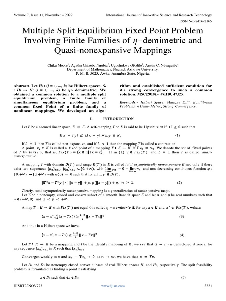Multiple Split Equilibrium Fixed Point Problem Involving Finite Families Of η−demimetric And 