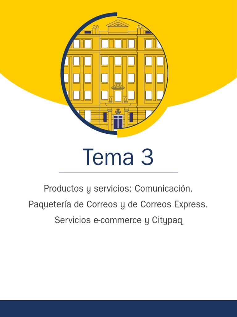 OFICIAL TEMA 3 Temario-Oposiciones-Correos-2023 | PDF | Correo ...