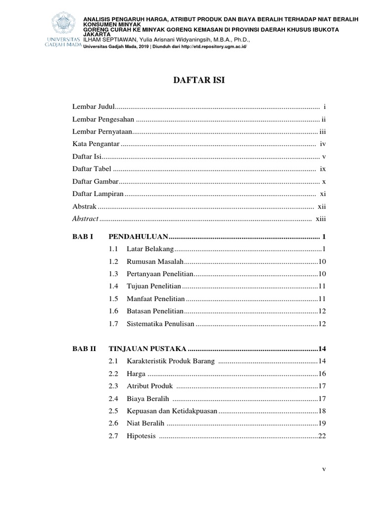 Analisis Niat Beralih Konsumen Minyak | PDF