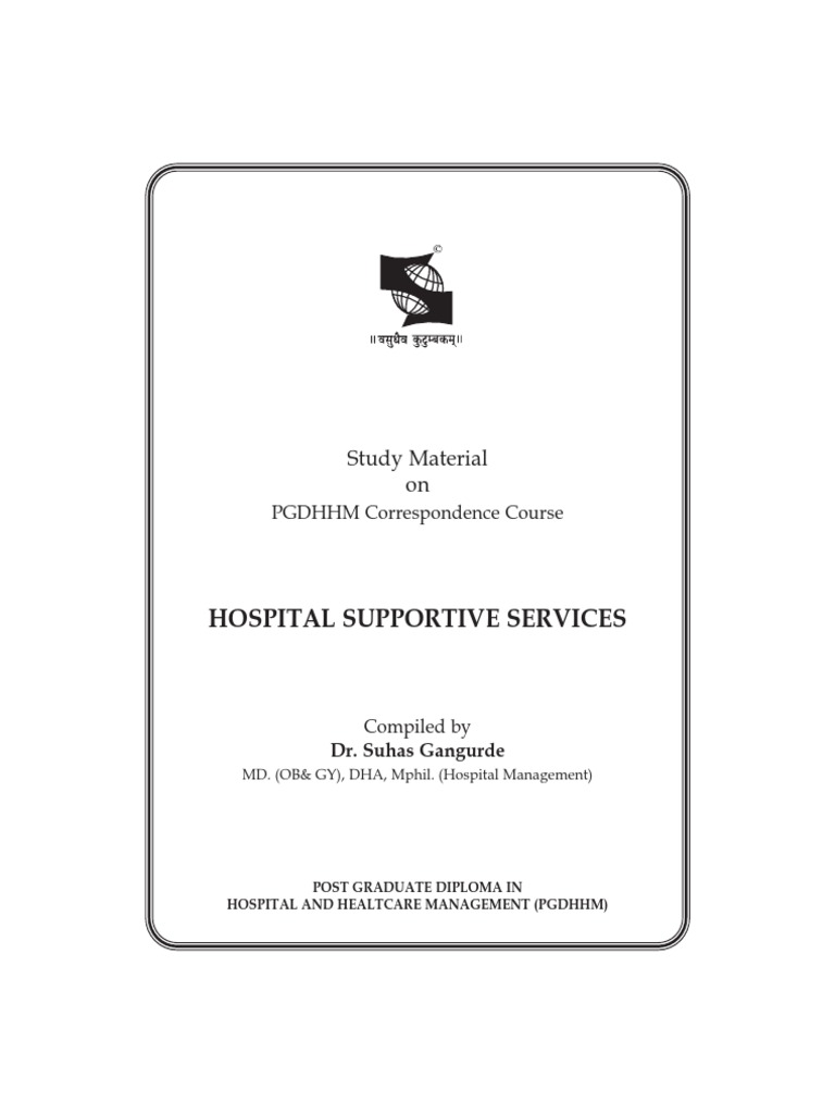 Study Material On PGDHHM Correspondence | PDF