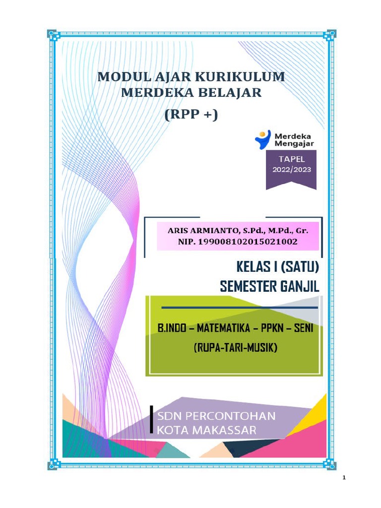 Modul Ajar Kls 1 Sms 1 | PDF
