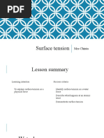Floating Paper Clip Experiment Explained | PDF | Surface Tension | Water