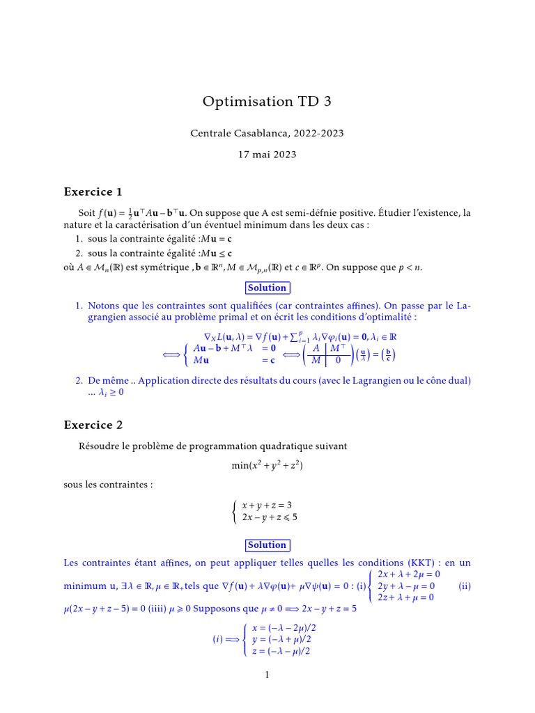 TD3 Correction | PDF
