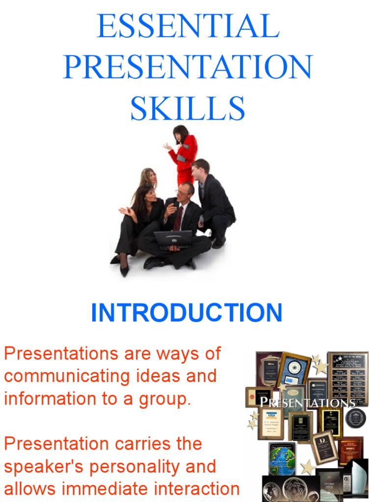 Essential Presentation Skills Guide | PDF | Psychological Concepts | Communication