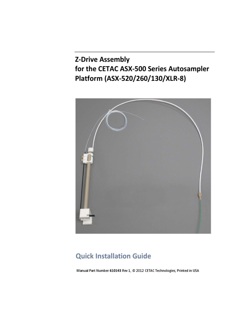 Z-Drive Install Guide for ASX-500 | PDF