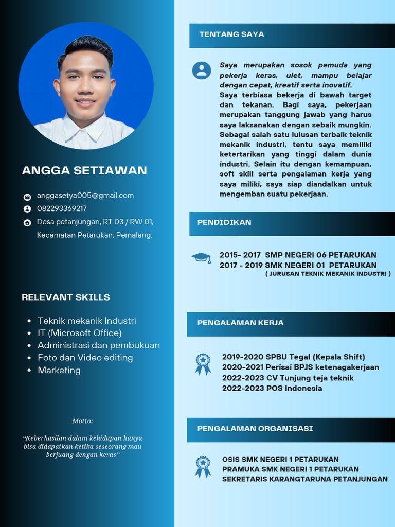 CV Angga Setiawan | PDF