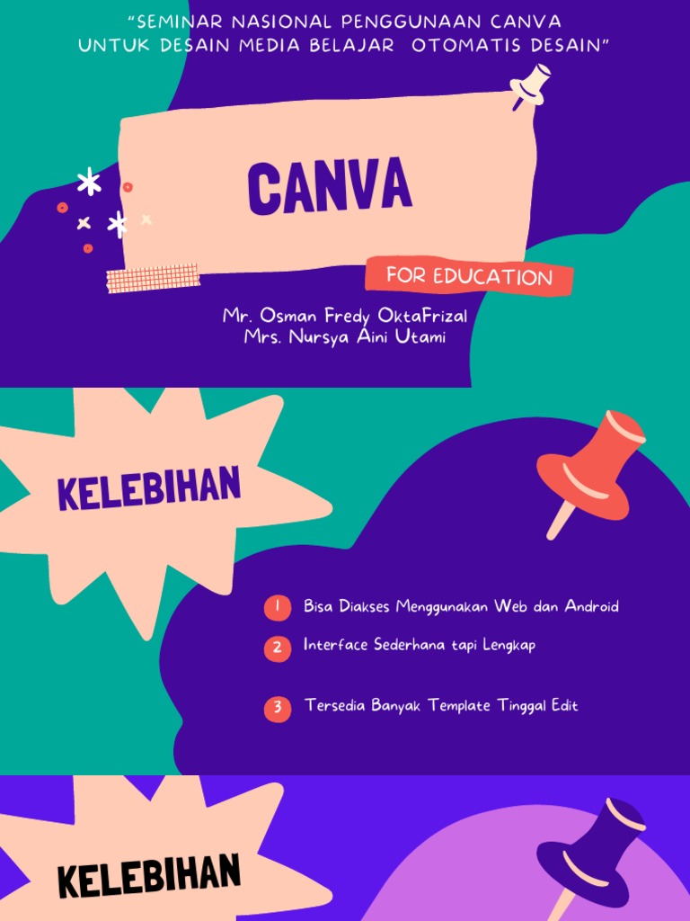 "Seminar Nasional Penggunaan Canva Untuk Desain Media Belajar Otomatis | PDF