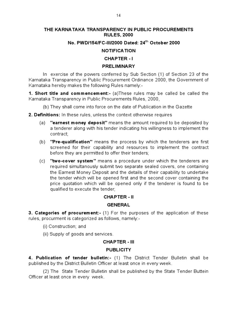 KTPP Rules (2000) English | PDF