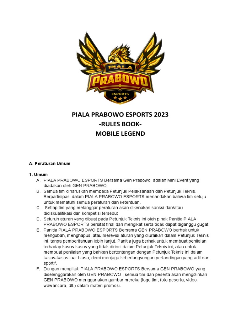 MLBB Rules | PDF