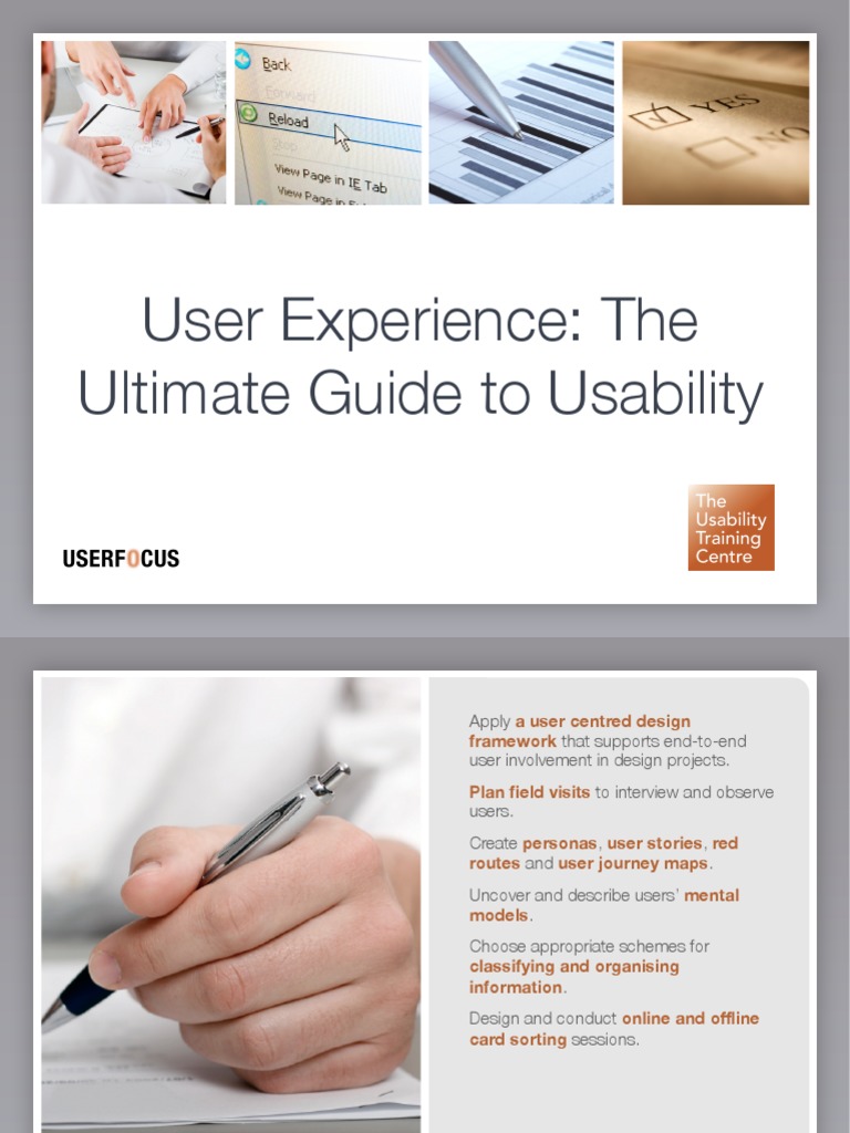 Slides - UX The Ultimate Guide To Usability | PDF | Usability | User Experience