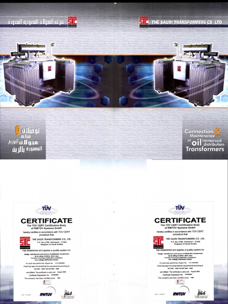 Operation& Maintenance Manual For STC Transformer | PDF