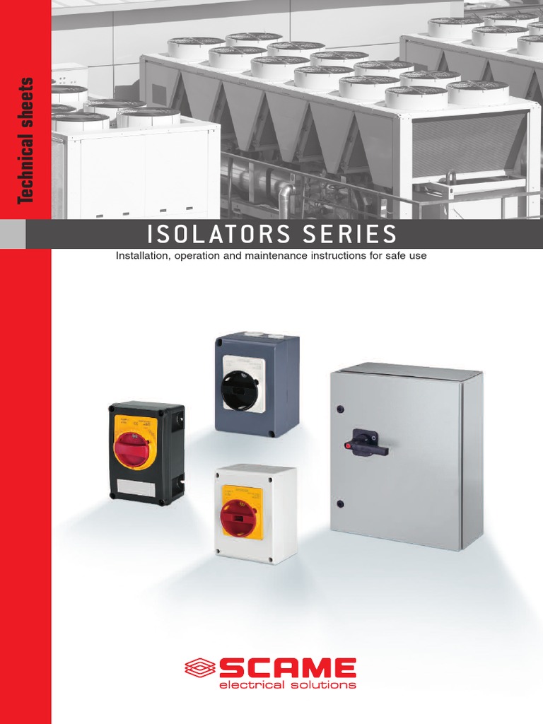 Isolators Series Installation Guide | PDF | Fuse (Electrical ...