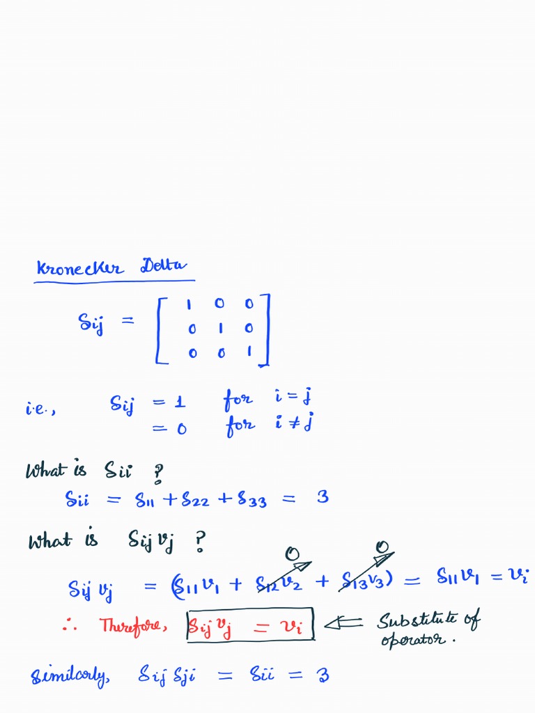 Problem On Kronecker Delta | PDF Problem On Kronecker Delta | PDF