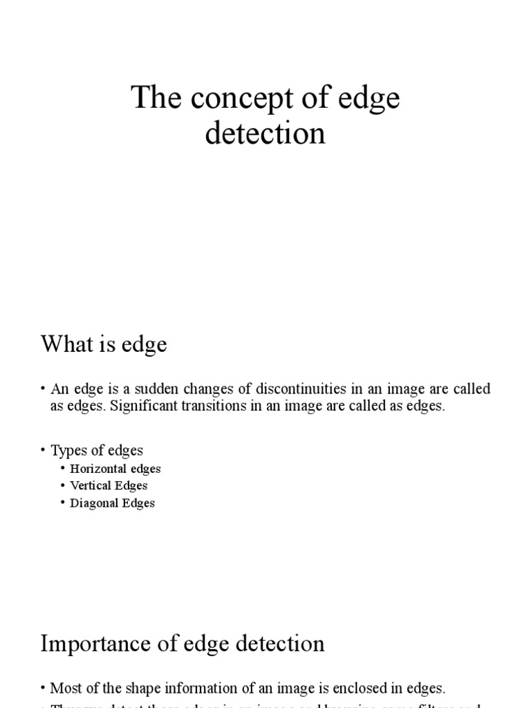 Edge Detection Pdf