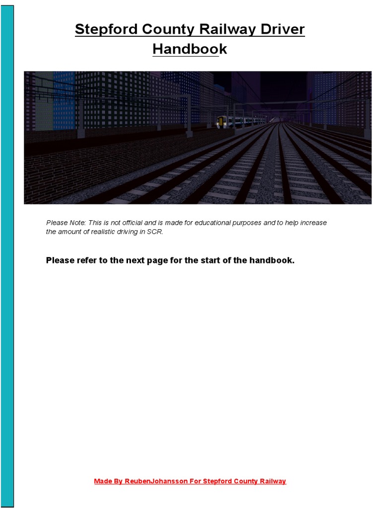 SCR Driver Handbook: Speed & Signals | PDF