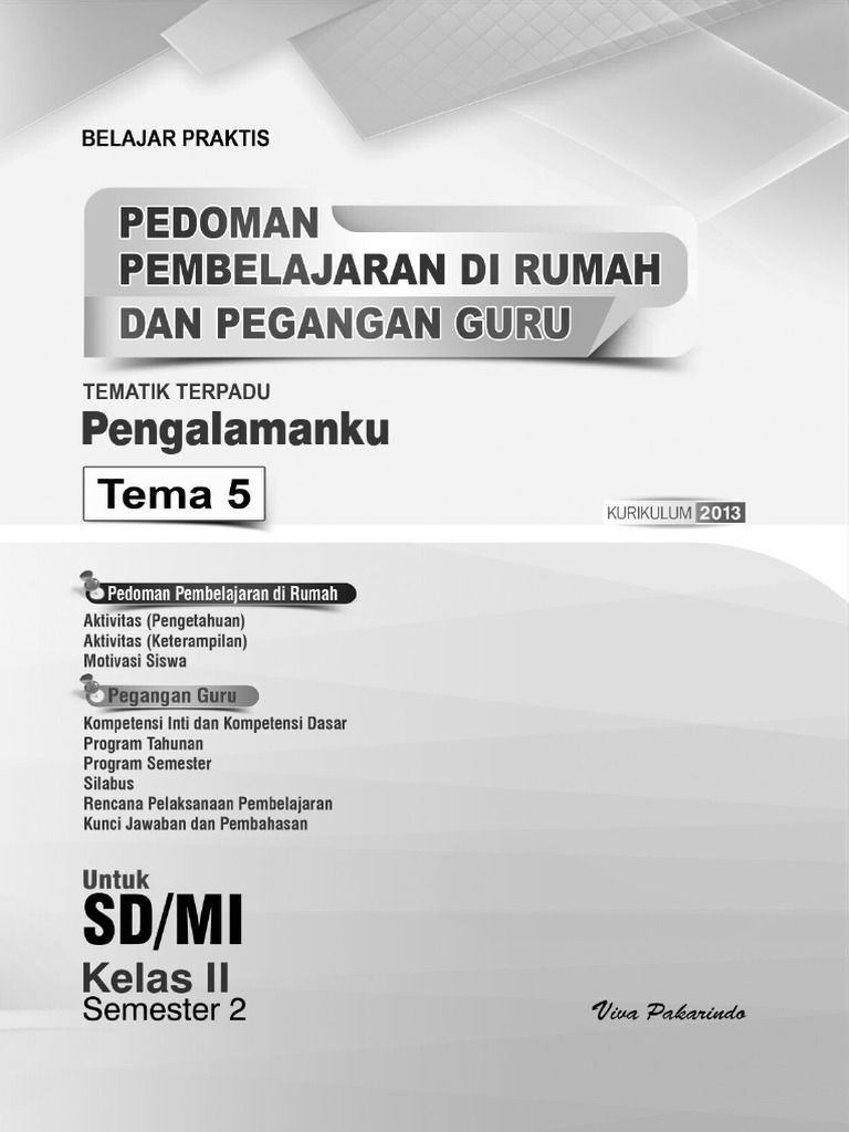 PG Kelas II - Tema 5 - Pengalamanku (Perangkat) | PDF