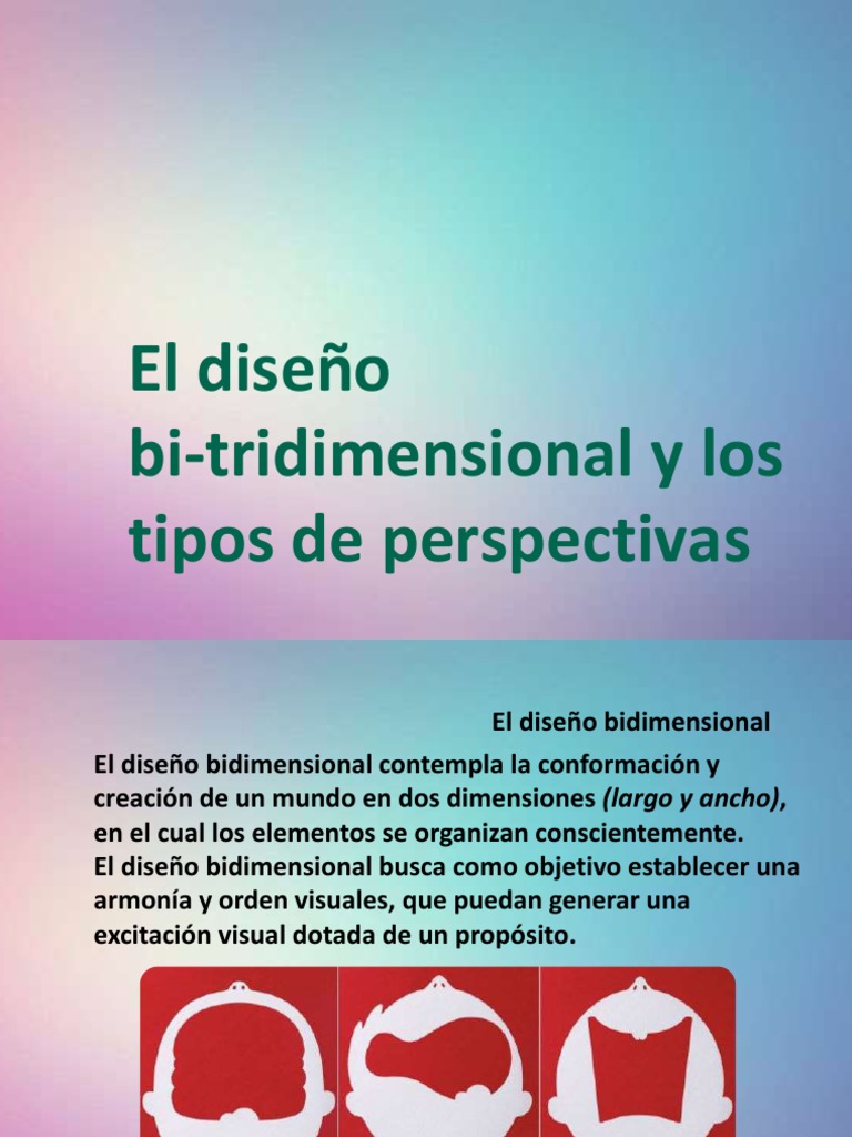 El Diseño Bi-Tridimensional y Los Tipos de Perspectivas | PDF