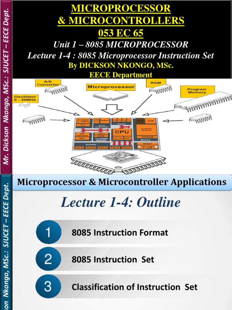 8085 Microprocessor Instruction Set Guide | PDF | Computer Architecture ...