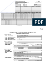 Formulir F-1.01 Dan Petunjuk Pengisian | PDF