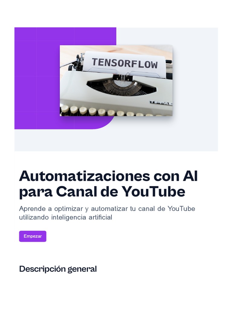 Automatizaciones Con Ai para Canal de Youtube | PDF