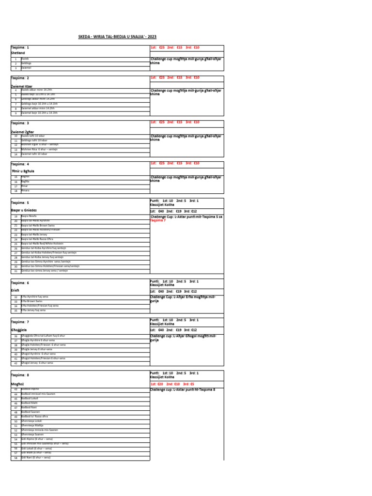 Exhibition Schedule | PDF