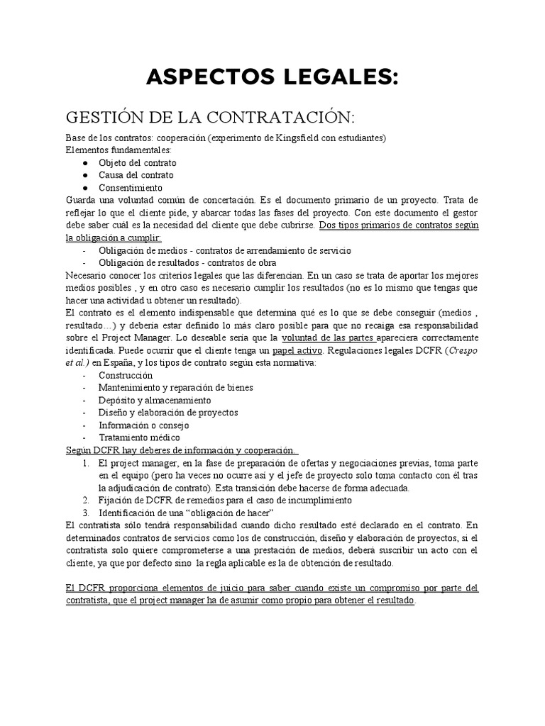 Teoría Aspectos legales | PDF | Business | Economias