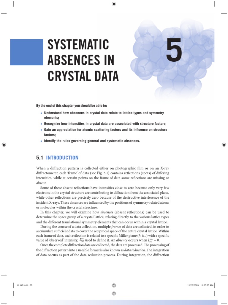 Structure Factors and Systematical Absences | PDF | Crystal Structure ...