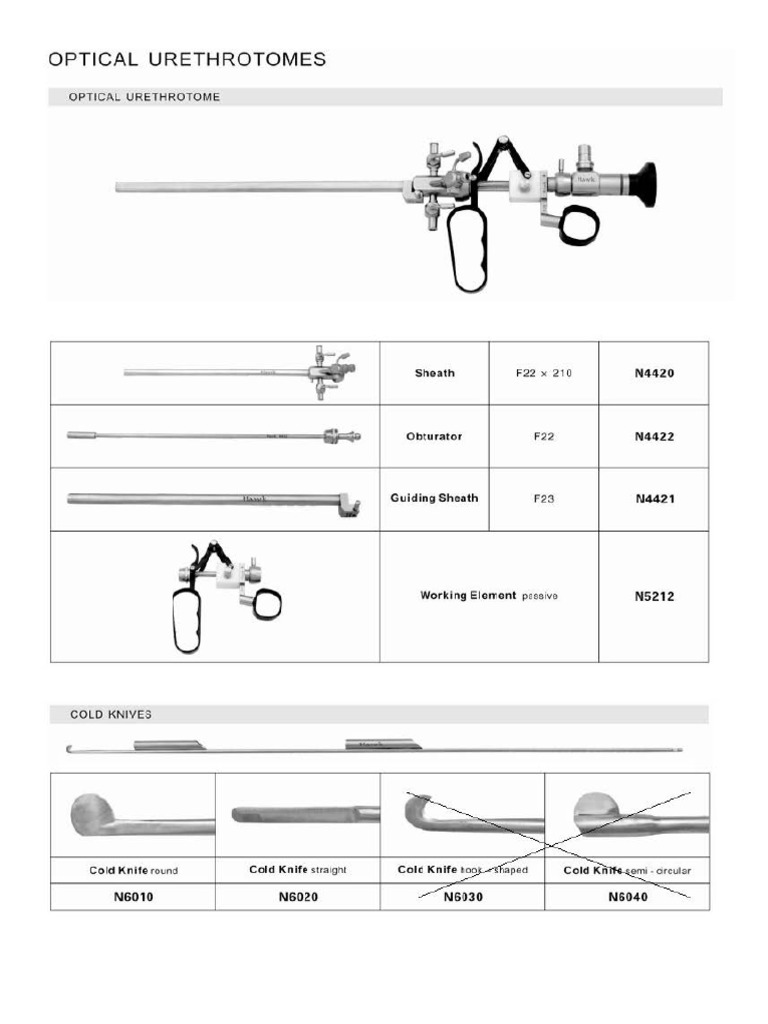 2. Sache (Optical Urethrotome) | PDF