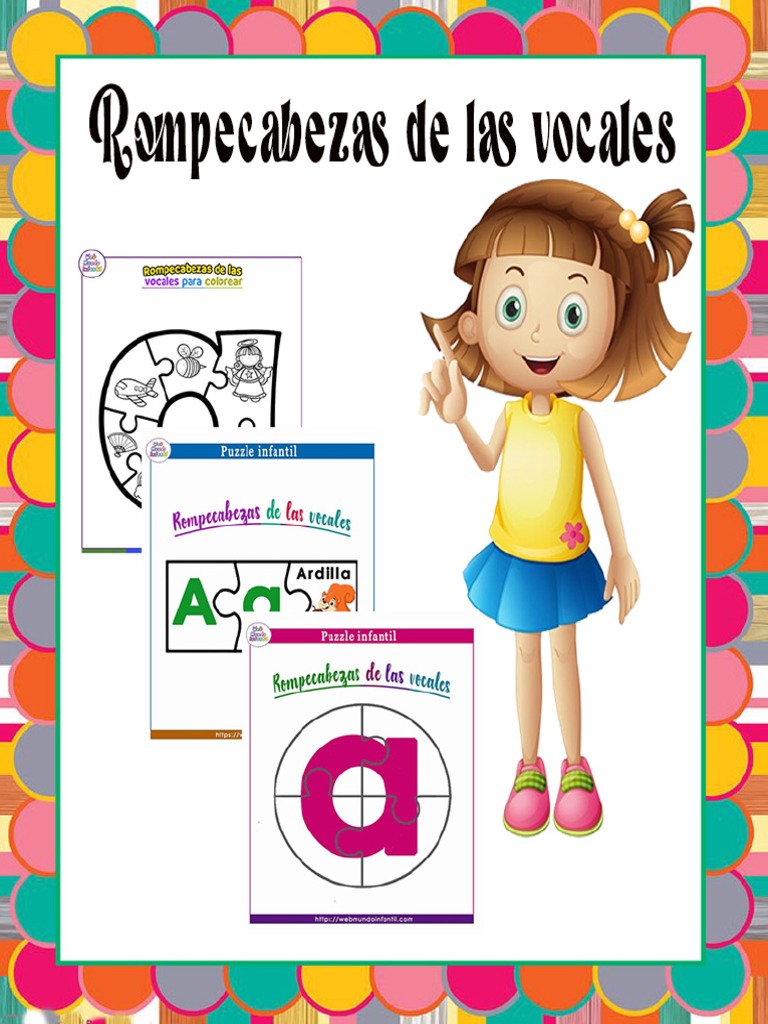Rompecabezas de las vocales | PDF
