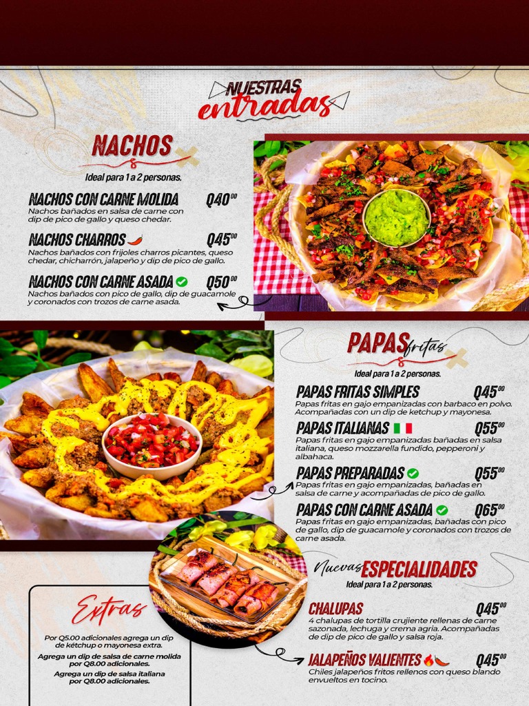 Menú-Doña Ody Restaurante-2023 | PDF