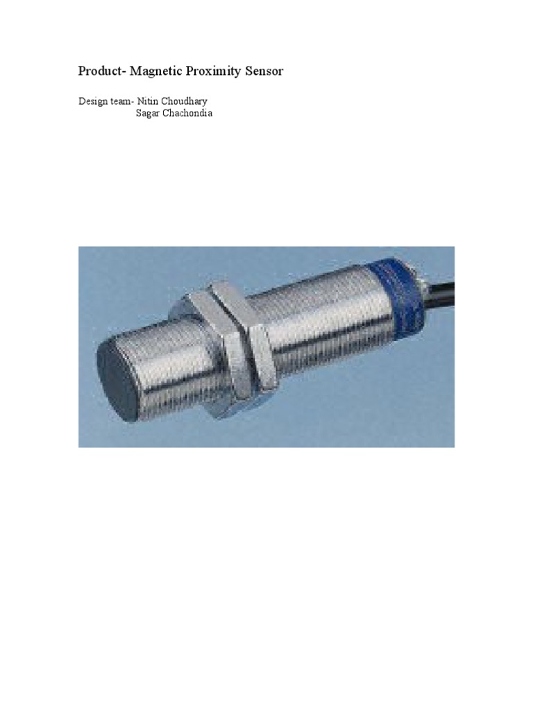 Magnetic Proximity Switch | PDF | Switch | Relay