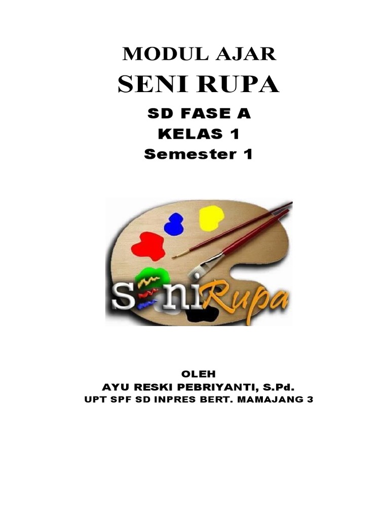Modul Ajar Seni Rupa Kelas 1 SD | PDF